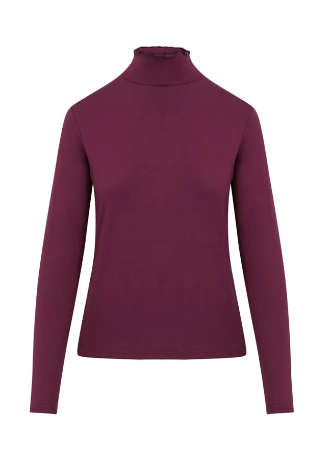 CC Heart Sofia trui met col Bordeaux rood